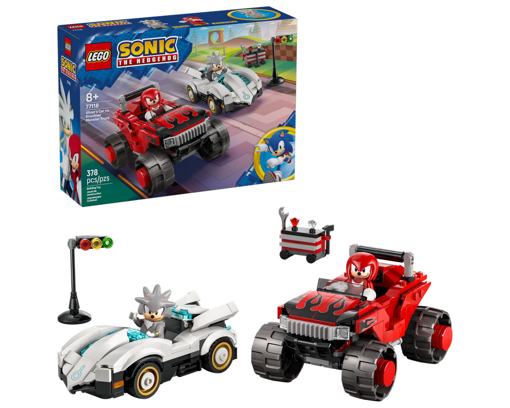 LEGO Set 77118-1 Silver's Car vs. Knuckles' Monster Truck (2026 Sonic ...