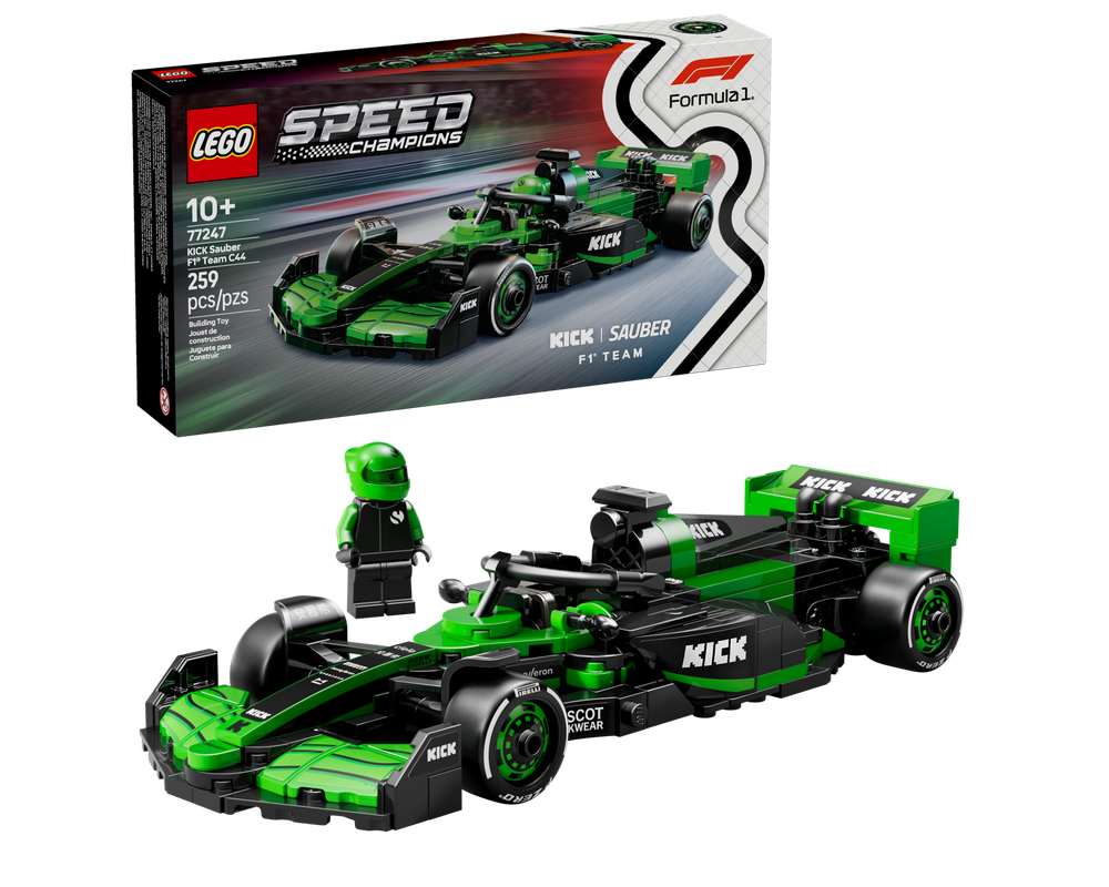 LEGO Set 77247-1 KICK Sauber F1 Team C44 Race Car (2025 Speed Champions ...