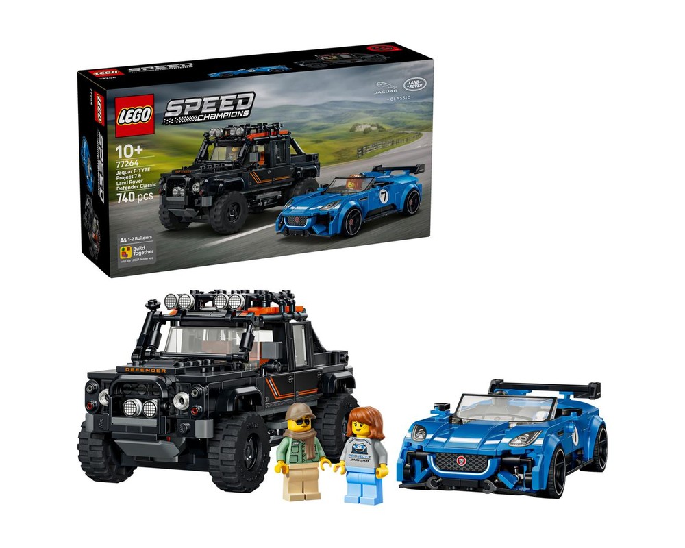 LEGO Set 77264-1 Jaguar Project 7 & Land Rover Defender (2026 Speed ...