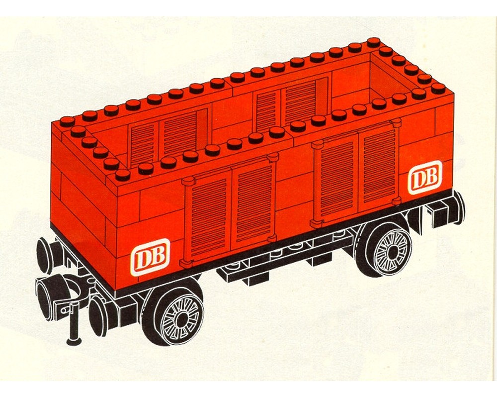 LEGO Set 7730-1-s2 Red freight car (1980 Train > 12V) | Rebrickable ...