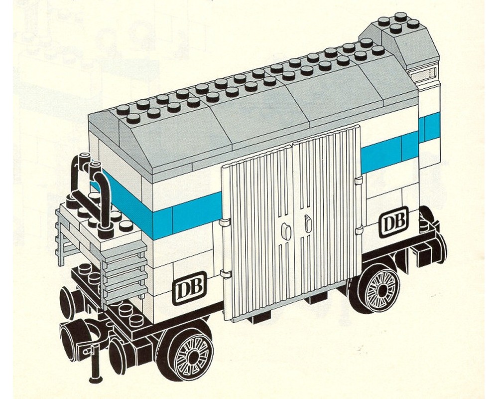 LEGO Set 7730-1-s3 White freight car (1980 Train > 12V) | Rebrickable ...