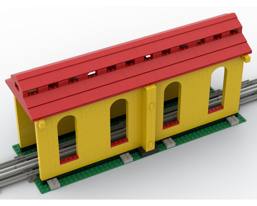 LEGO Set 7777-1-c13 Train Turning Shed (1981 Train > 12V) | Rebrickable ...