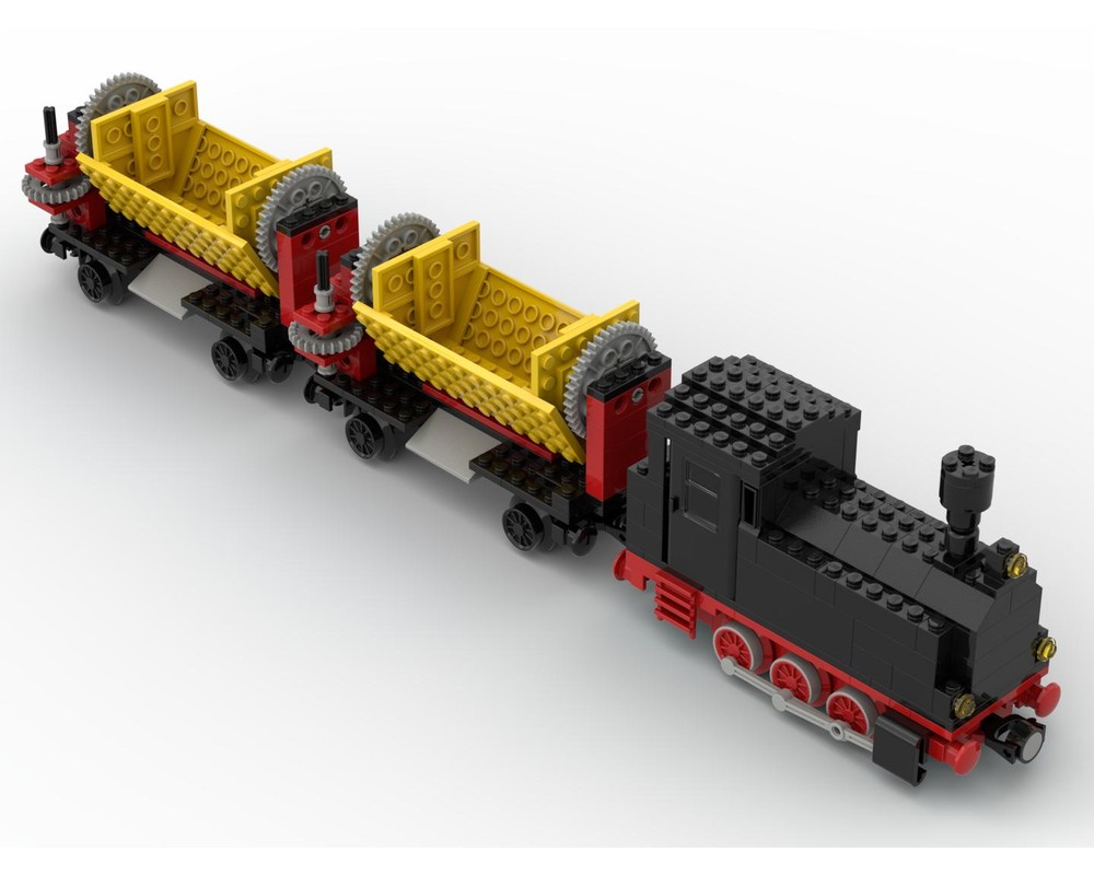 LEGO Set 7777-1-c24 Steam Locomotive with Tipper Wagons (1981 Books ...