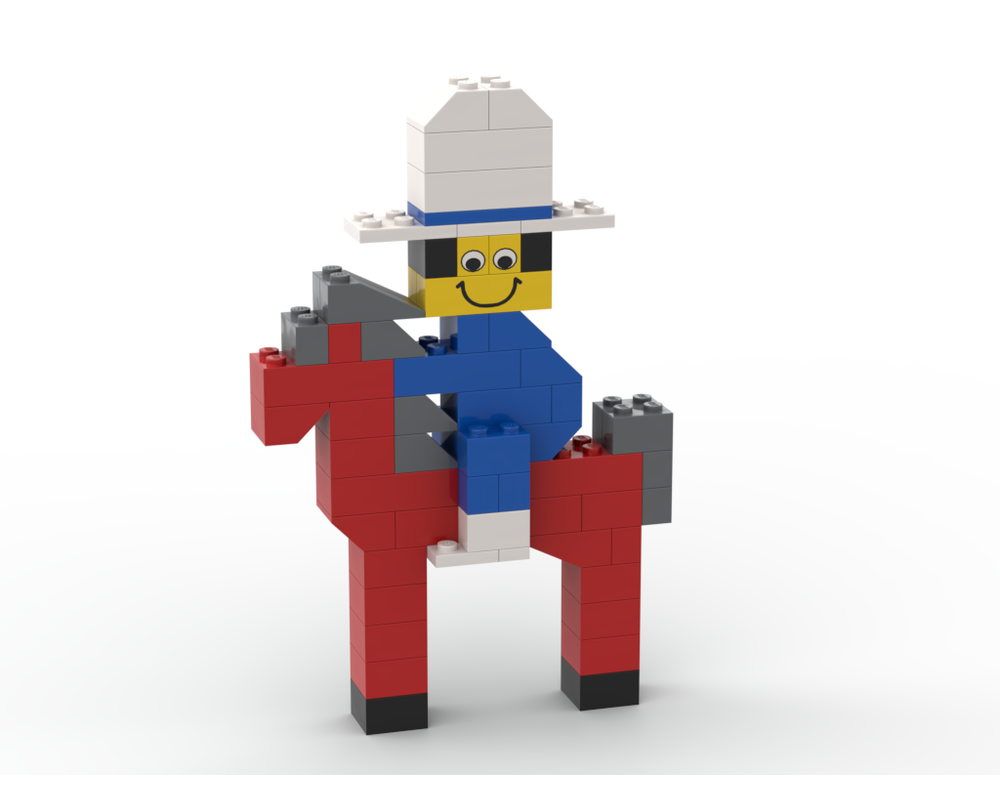 LEGO Set 7793-1-c11 Idea Page 6 Cowboy and Horse (2006 Make & Create ...