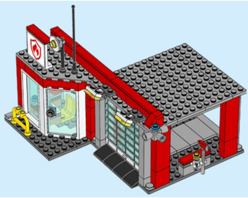 LEGO Set 77943-1-s3 Fire Station (2021 City > Fire) | Rebrickable ...