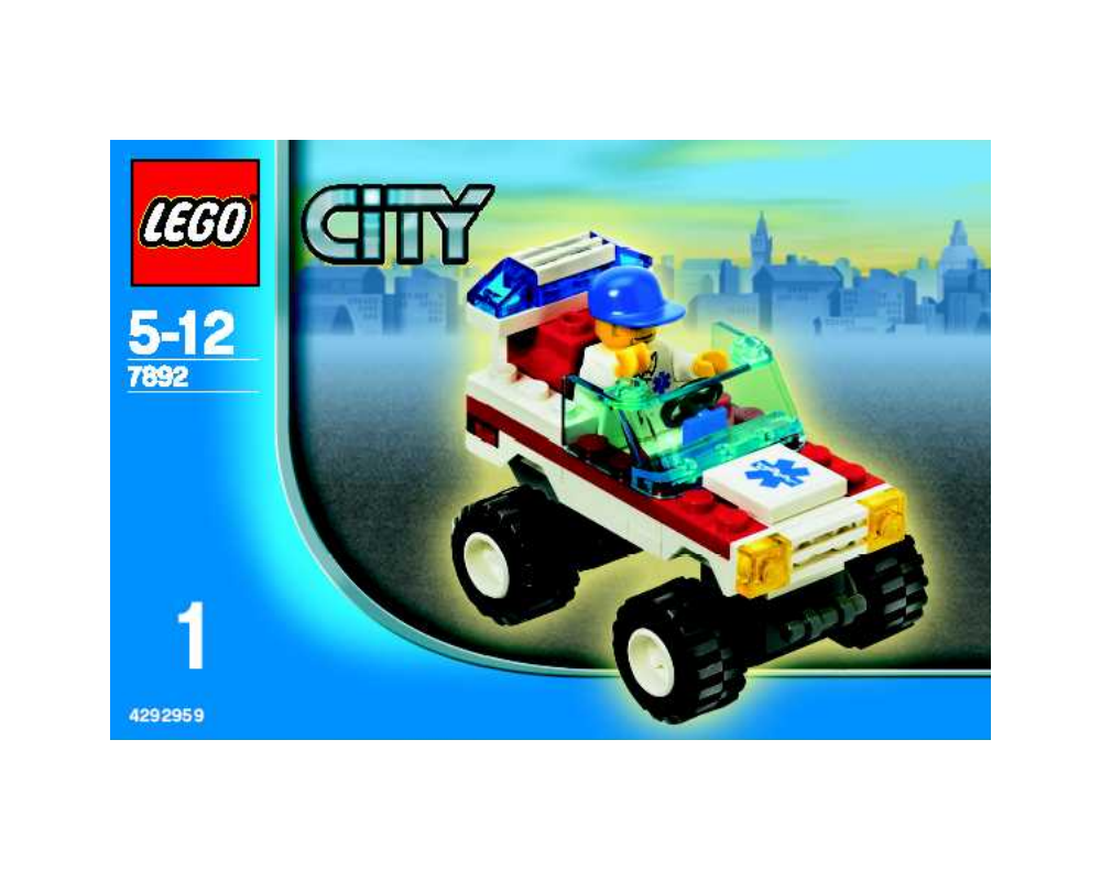 LEGO Set 7892-1-s1 4WD Ambulance (2006 City > Hospital) | Rebrickable ...