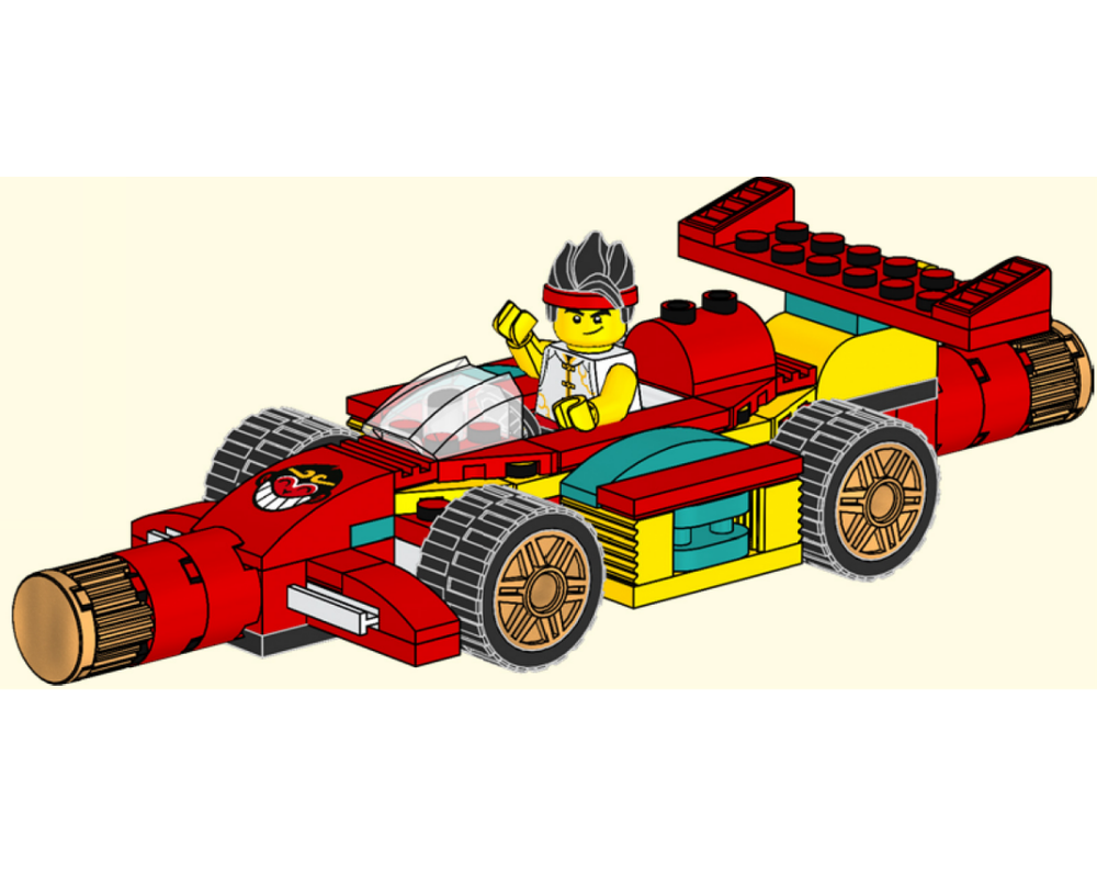 LEGO Set 80030-1-s1 Race Car (2022 Monkie Kid) | Rebrickable - Build ...