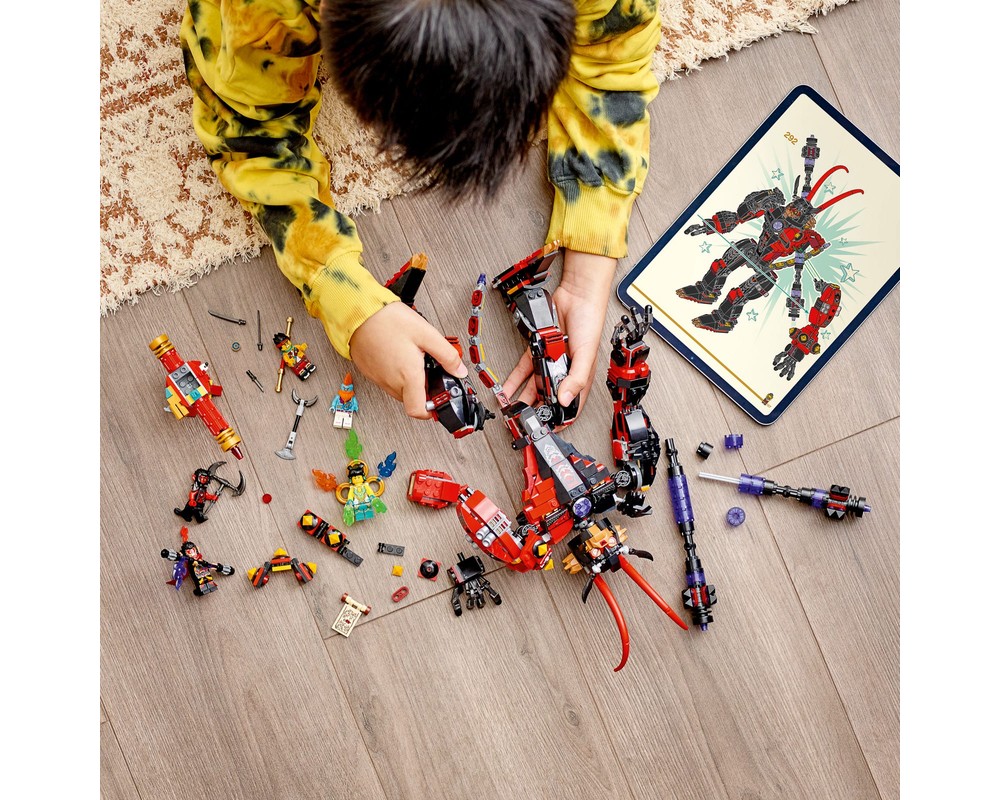 LEGO Set 80033-1 Evil Macaque's Mech (2022 Monkie Kid) | Rebrickable ...