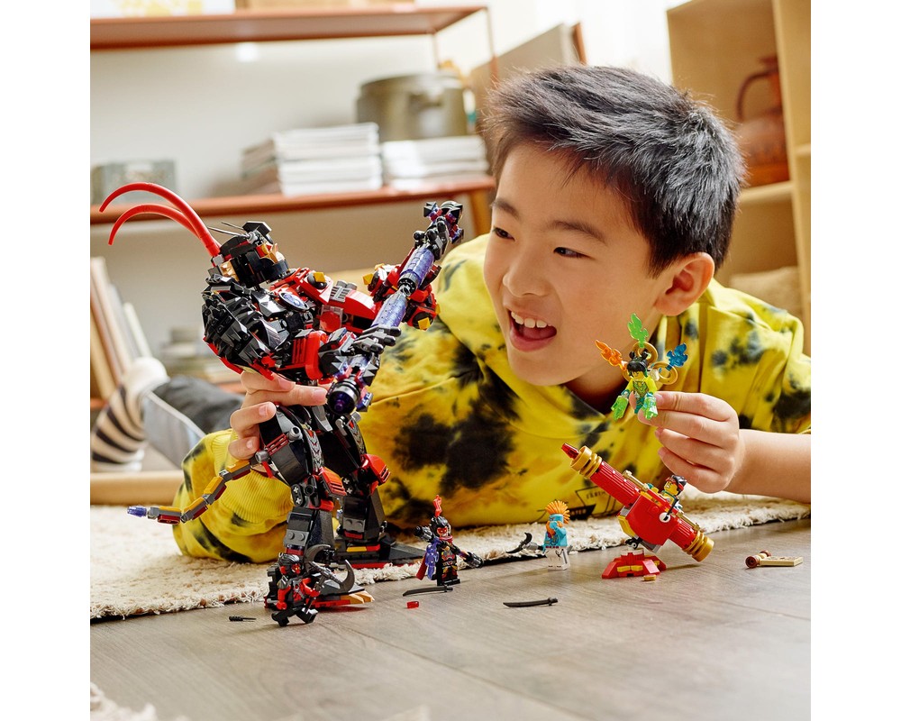 LEGO Set 80033-1 Evil Macaque's Mech (2022 Monkie Kid) | Rebrickable ...
