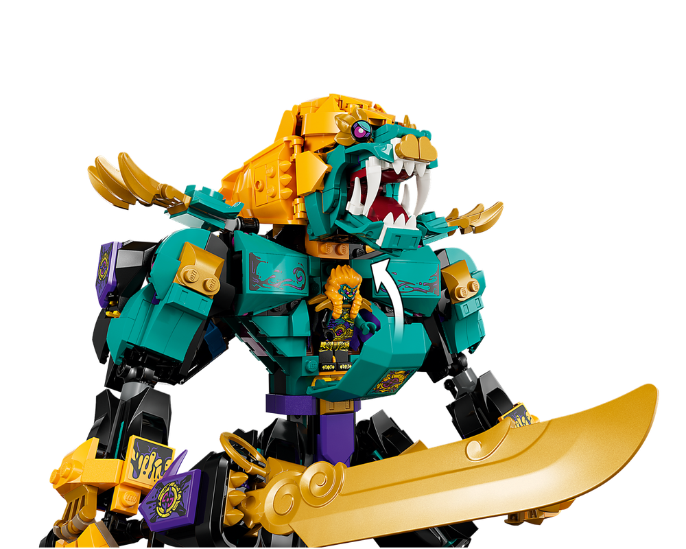 LEGO Set 80048-1 The Mighty Azure Lion (2023 Monkie Kid) | Rebrickable ...