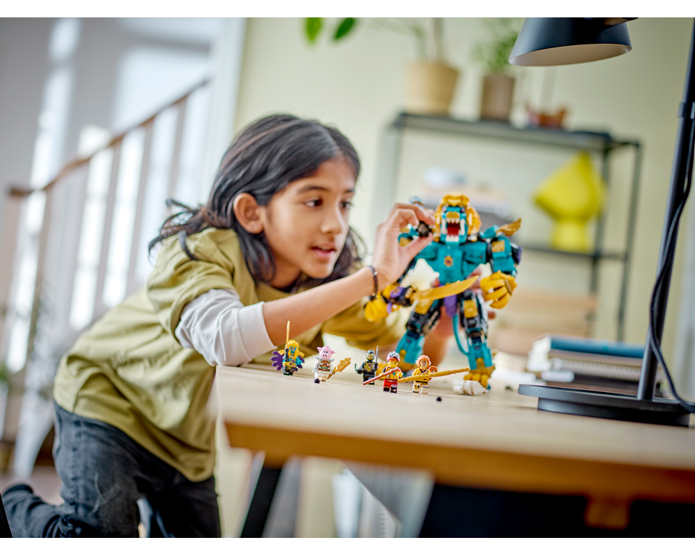 LEGO Set 80048-1 The Mighty Azure Lion (2023 Monkie Kid) | Rebrickable ...