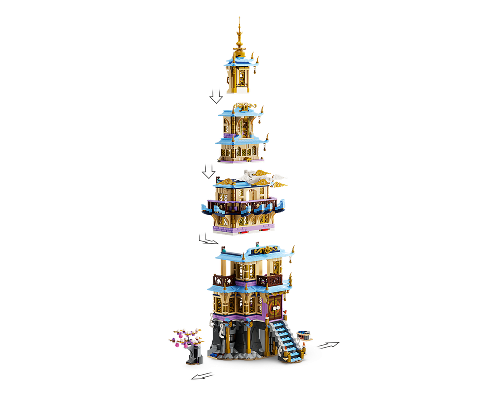LEGO Set 80058-1 Celestial Pagoda (2024 Monkie Kid) | Rebrickable ...