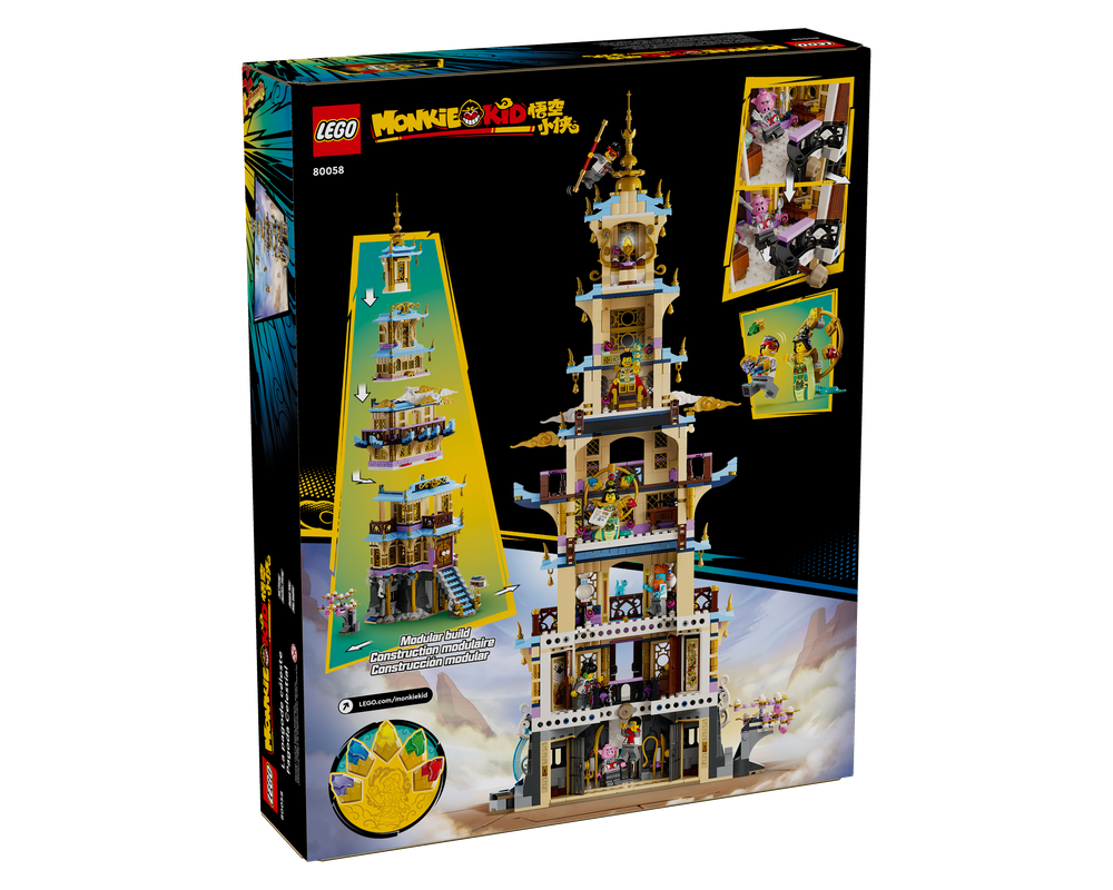 LEGO Set 80058-1 Celestial Pagoda (2024 Monkie Kid) | Rebrickable ...