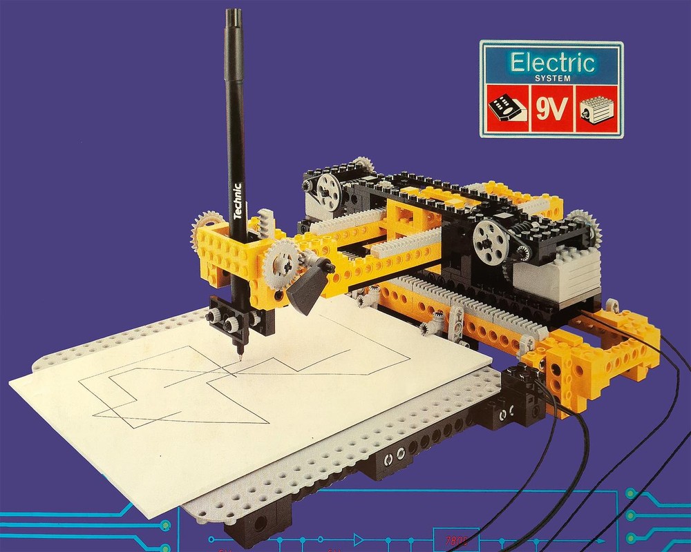 LEGO Set 8094-1-b2 Control Centre - Pen Plotter (1990 Technic ...