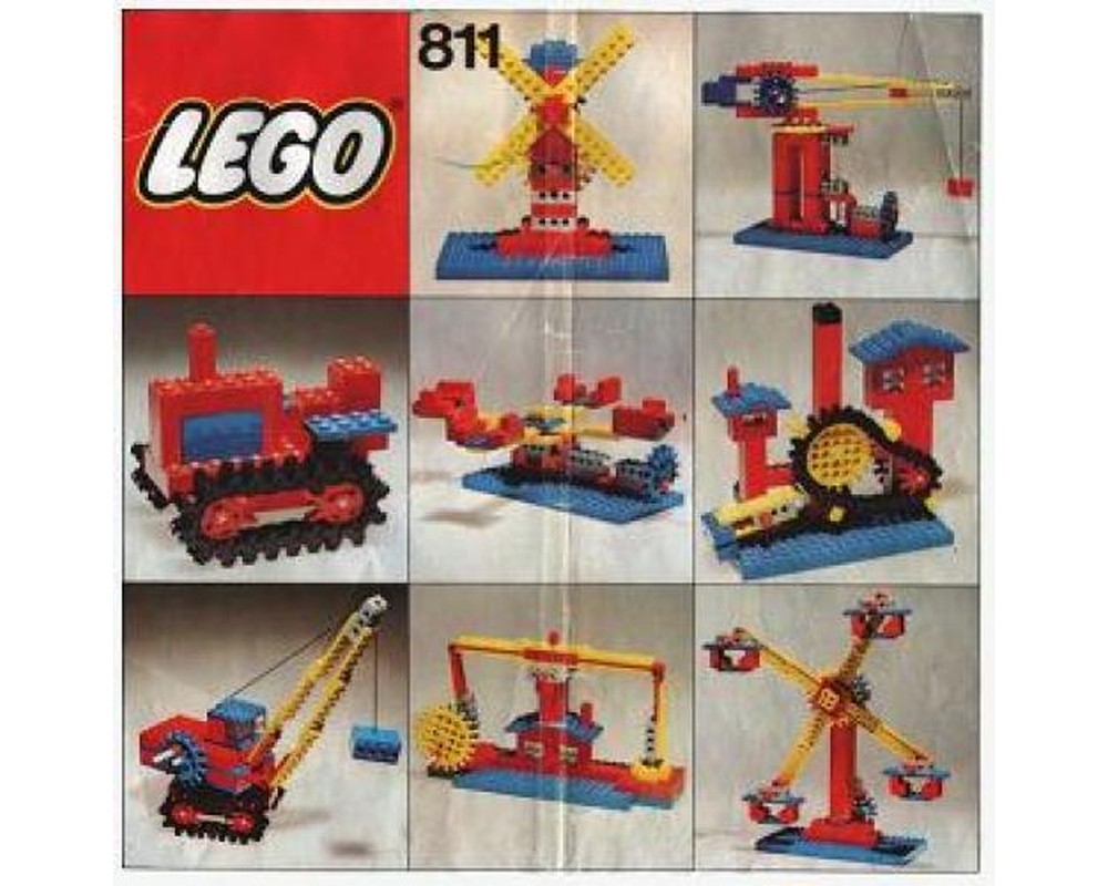 LEGO Set 811-2 Gear Crane Set (1974 Universal Building Set > Gears ...