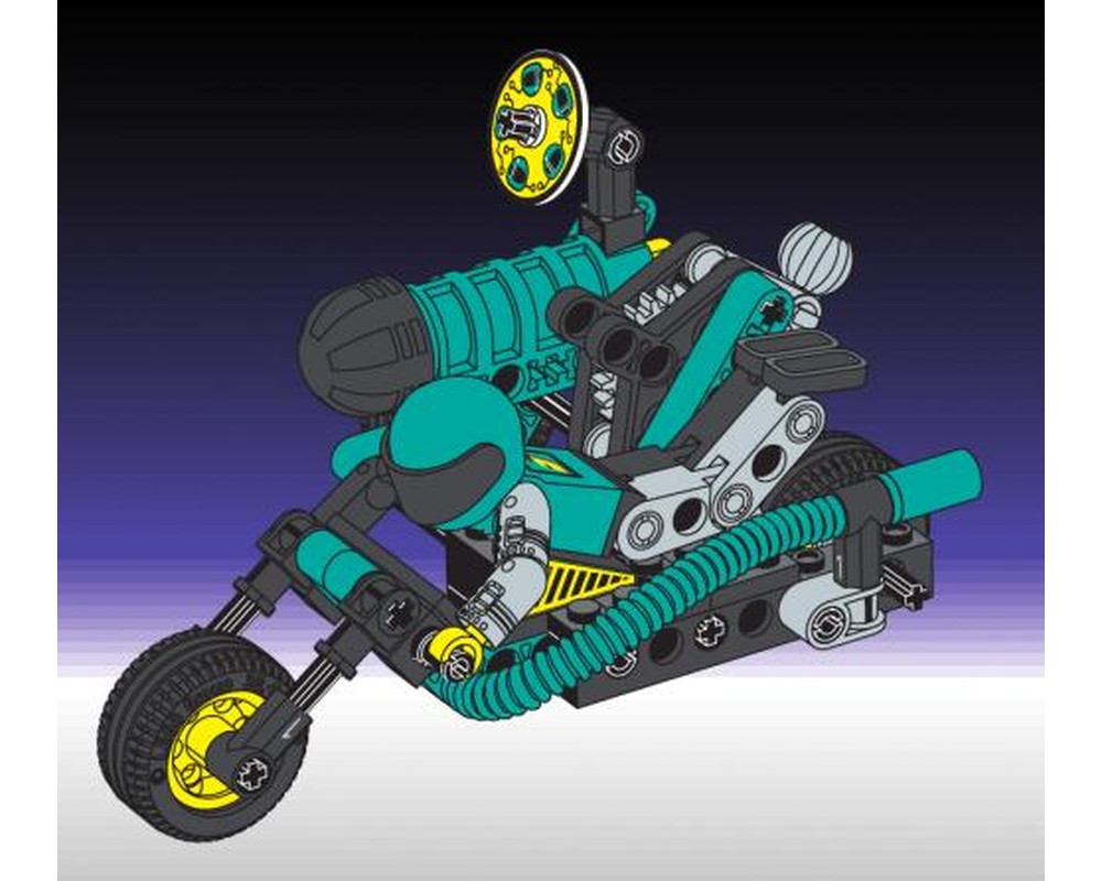 LEGO Set 8233-1-s2 Motorbike (1998 Technic > Competition) | Rebrickable ...