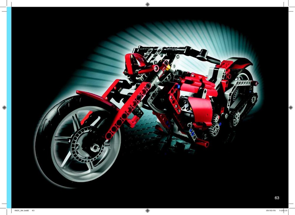 LEGO Set 8420-1-b1 Custom Chopper (2005 Technic) | Rebrickable - Build ...