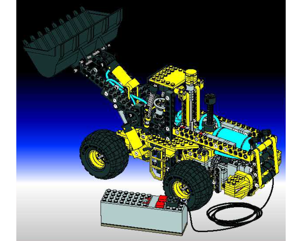 LEGO Set 8459-1-b2 Motorised Pneumatic Front-End Loader (1997 Technic ...