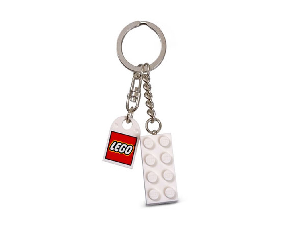 LEGO Set 852100-1 White Brick Key Chain (2007 Gear > Key Chain ...