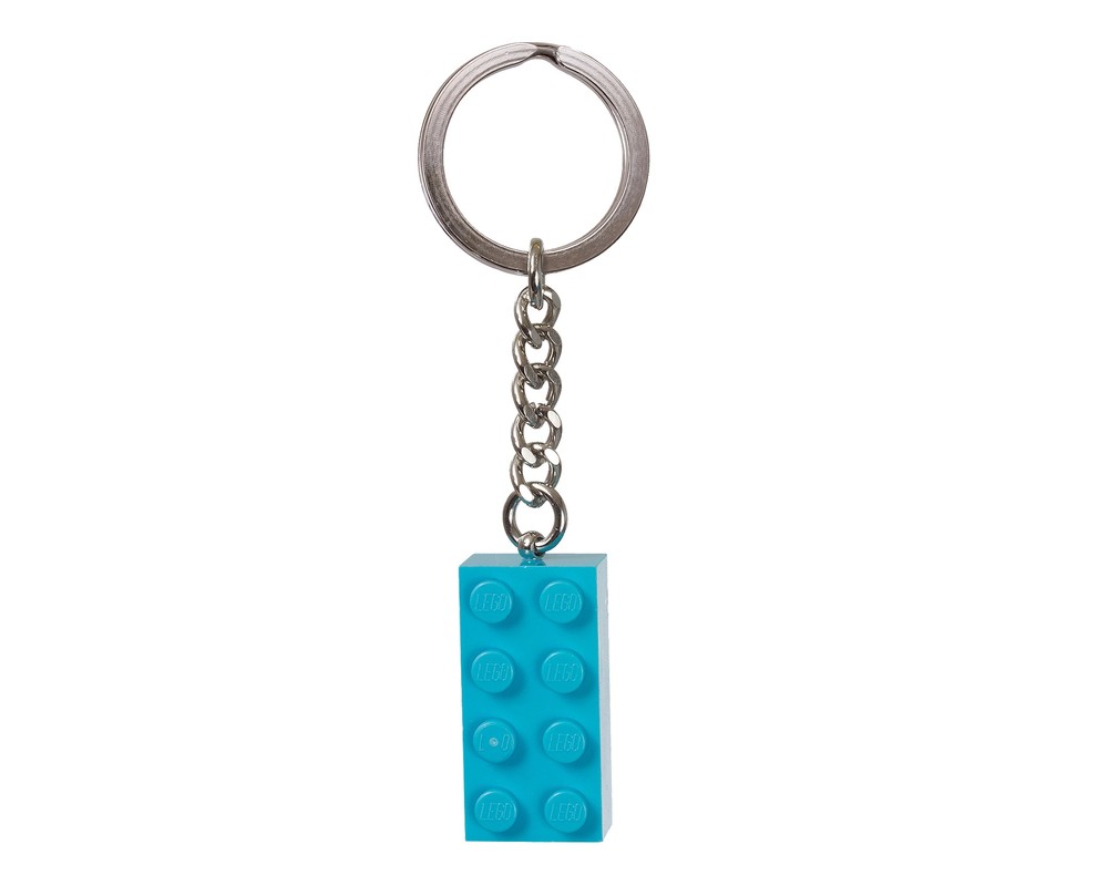 LEGO Set 853380-1 Turquoise Brick Key Chain (2015 Gear > Key Chain ...