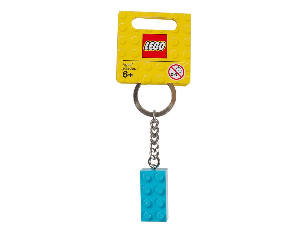 LEGO Set 853380-1 Turquoise Brick Key Chain (2015 Gear > Key Chain ...