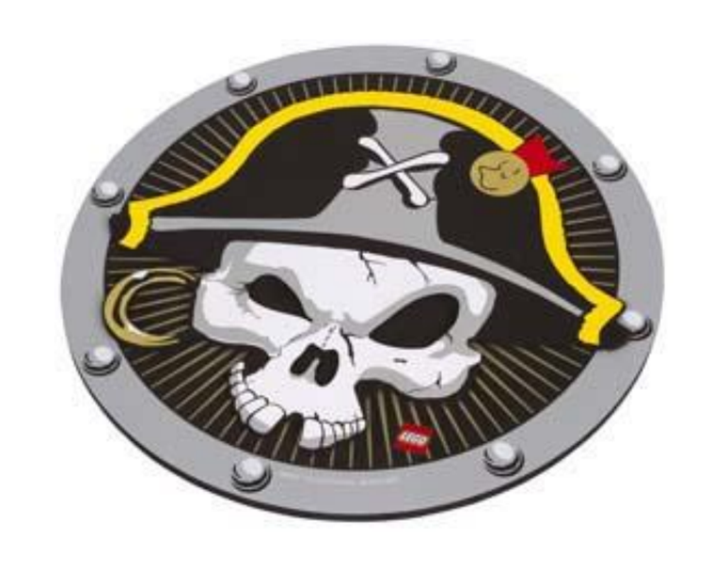 LEGO Set 853426-1 Pirate Shield (Gray) (2013 Gear > Role Play Toys and ...