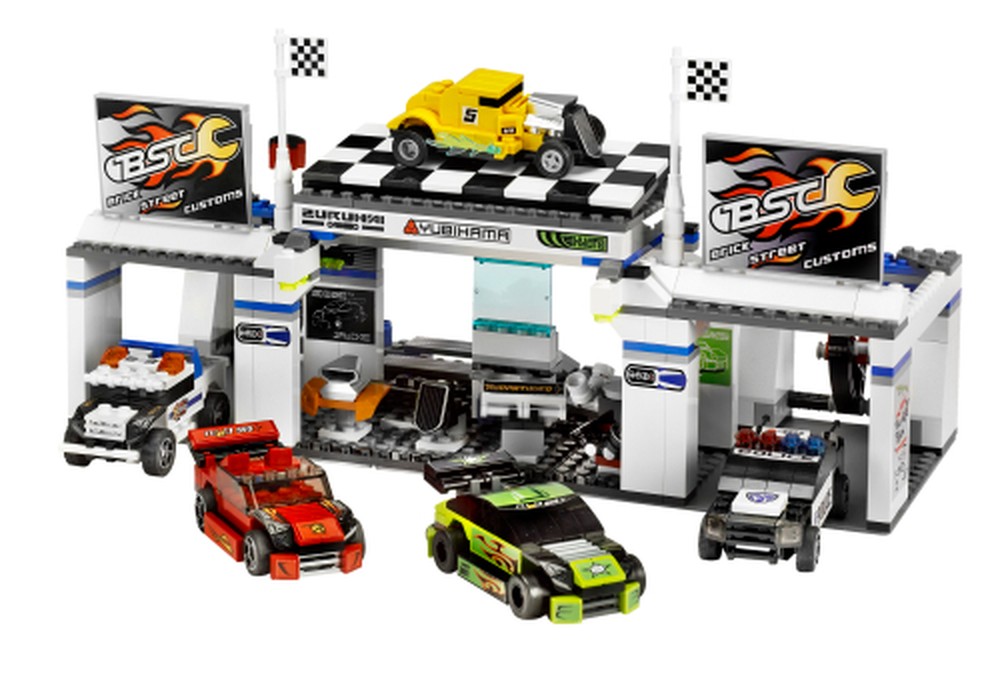 LEGO Set 8681-1 Tuner Garage (2006 Racers > Tiny Turbos) | Rebrickable ...