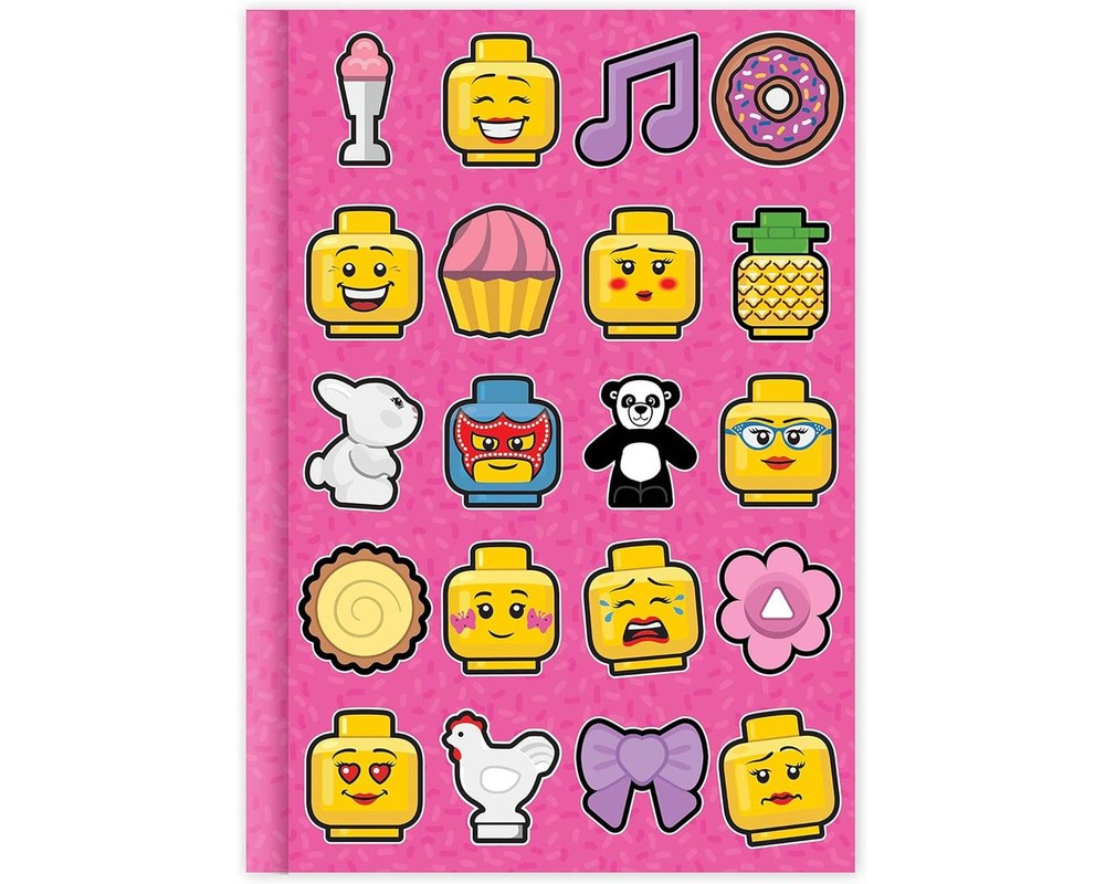 LEGO Set 90407-1 Minifigure Notebook (Pink) (2018 Gear > Stationery and ...