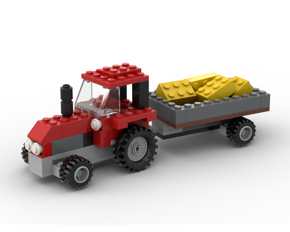 LEGO Set 9334-1-c1-s12 Tractor with Trailer (2010 Educational and Dacta ...