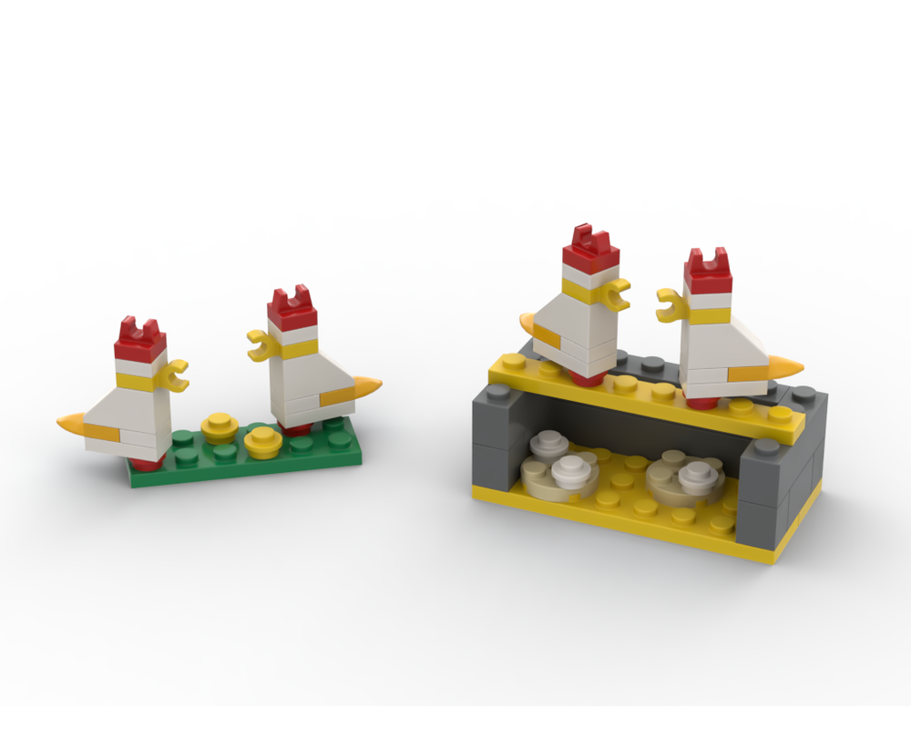 LEGO Set 9334-1-c1-s9 Chickens (2010 Educational and Dacta ...