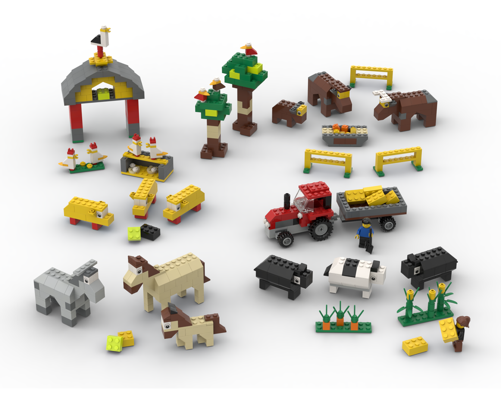LEGO Set 9334-1-c1 Activity Card 1 - Farm (2010 Educational and Dacta ...