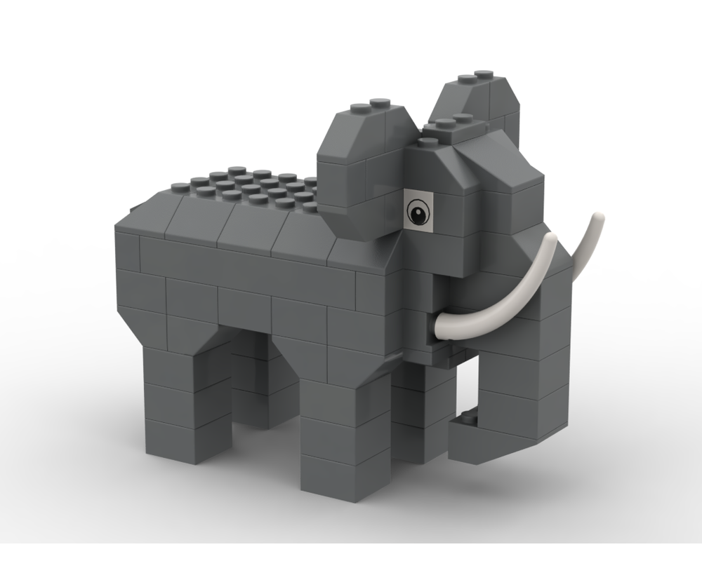 LEGO Set 9334-1-c2-s1 Elephant (2010 Educational and Dacta ...