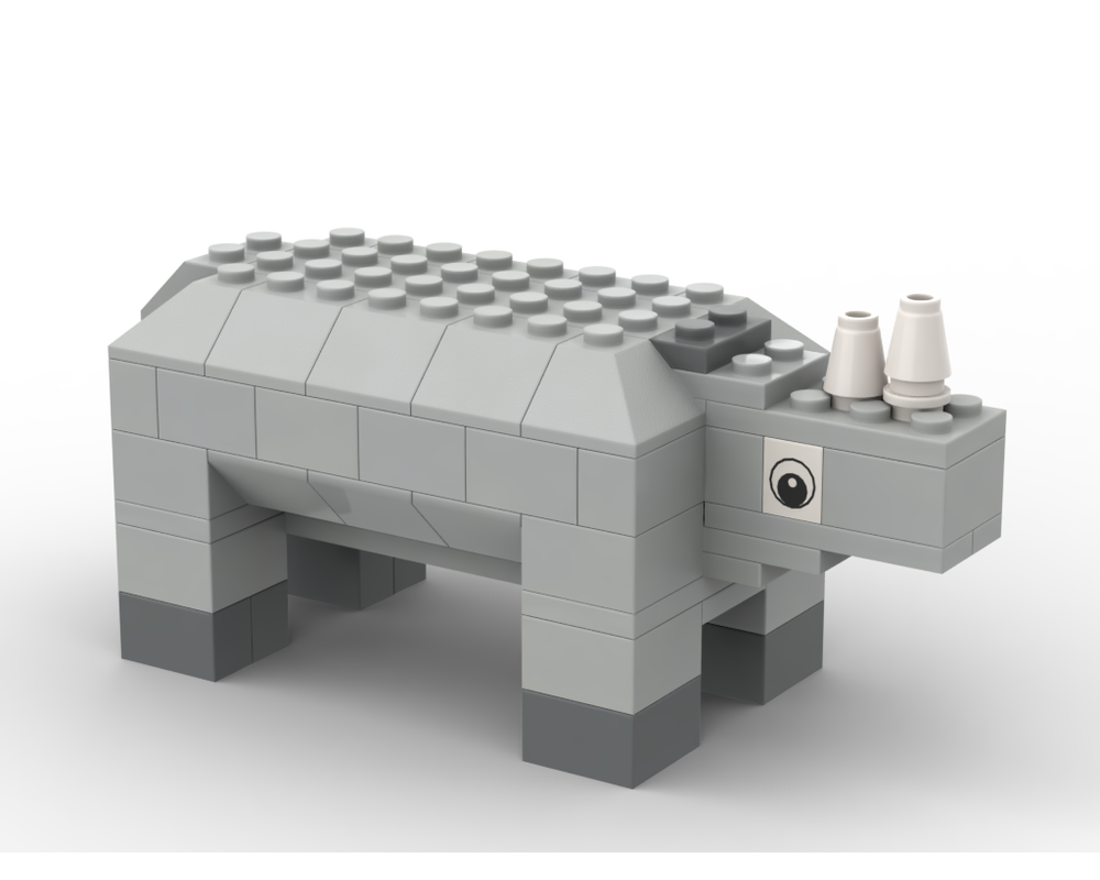 LEGO Set 9334-1-c2-s4 Rhino (2010 Educational and Dacta) | Rebrickable ...