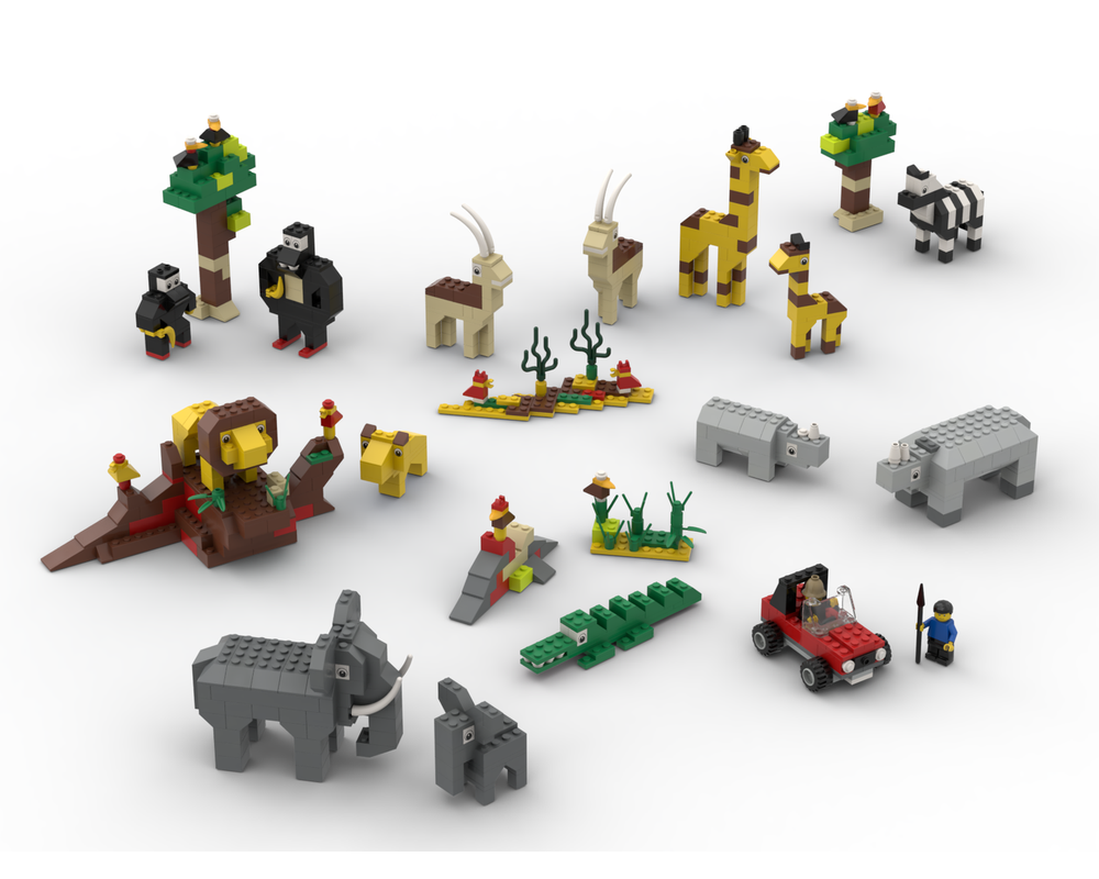 LEGO Set 9334-1-c2 Activity Card 2 - Safari (2010 Educational and Dacta ...