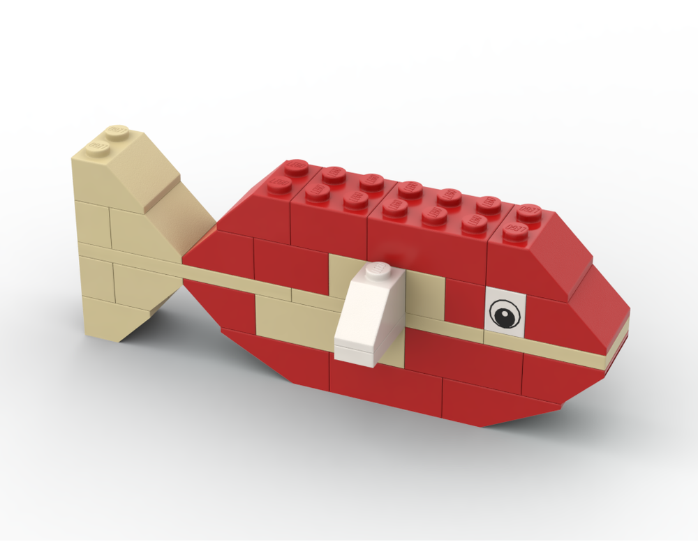 LEGO Set 9334-1-c3-s10 Red Fish (2010 Educational and Dacta ...