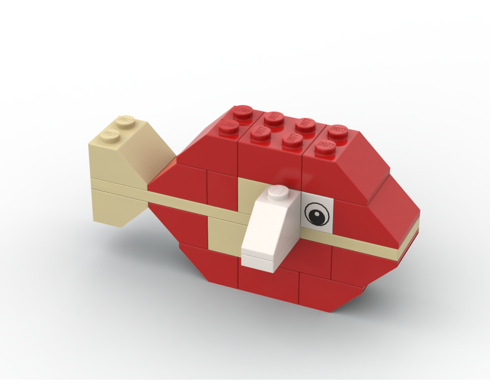 LEGO Set 9334-1-c3-s11 Small Red Fish (2010 Educational and Dacta ...