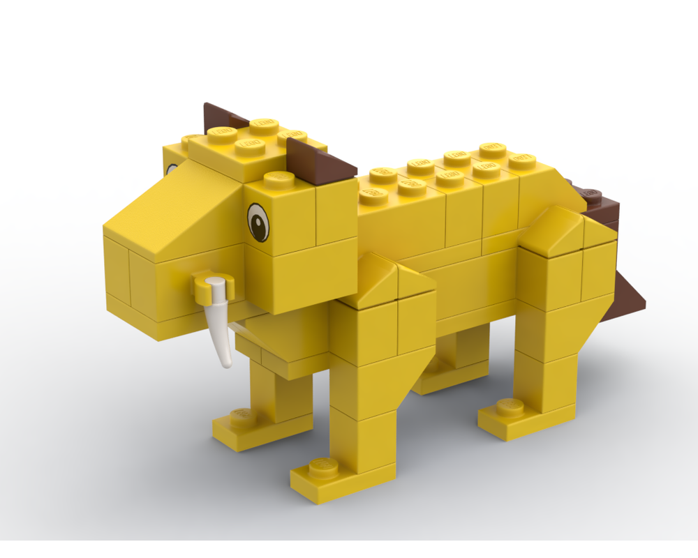 LEGO Set 9334-1-c4-s7 Sabertoothed tiger (2010 Educational and Dacta ...