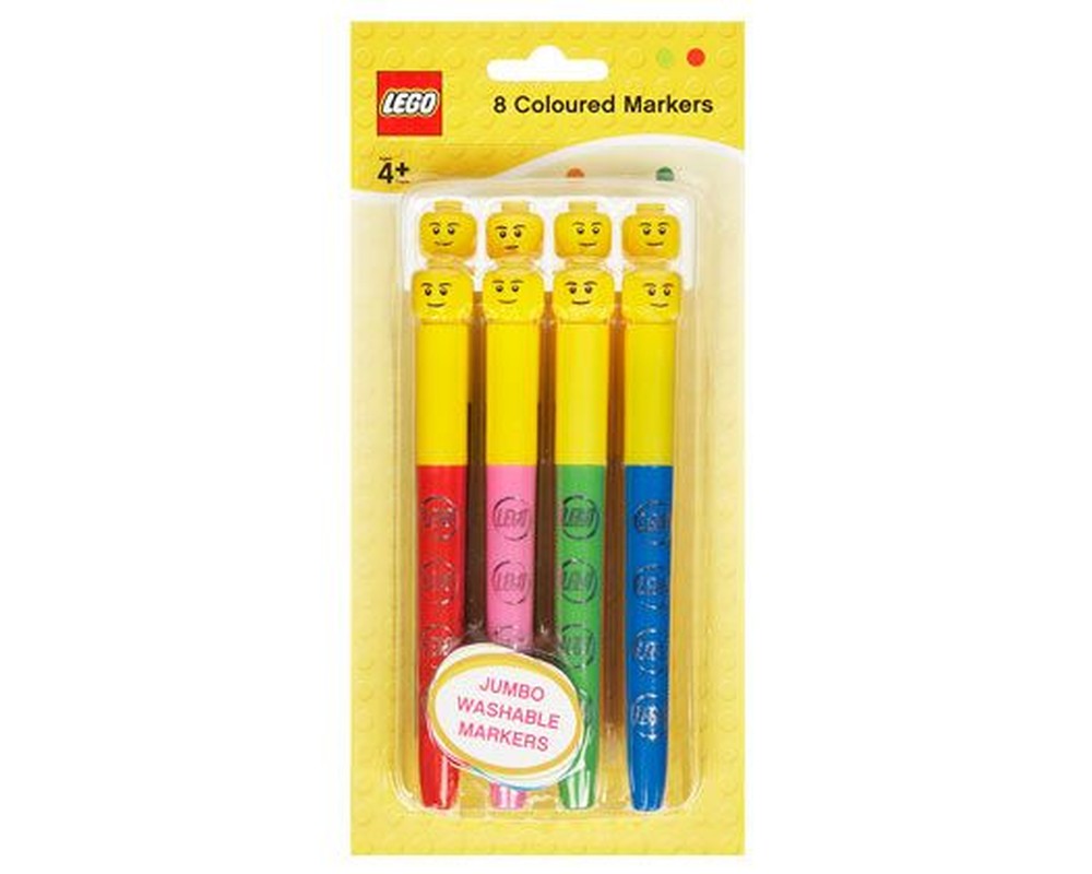 LEGO Set 9344914002622-1 8 Coloured Markers (2012 Gear > Stationery and ...