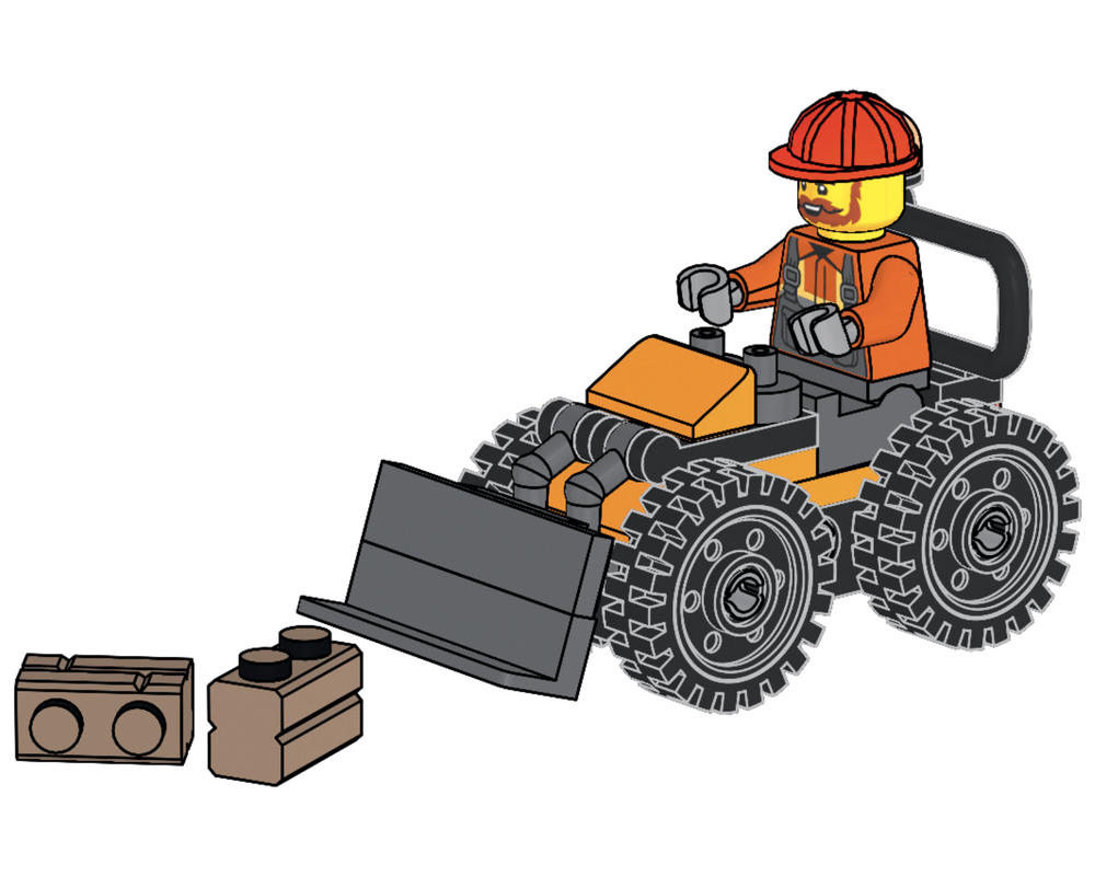 LEGO Set 951441-1 Construction Worker with Wheel Loader (2026 City ...