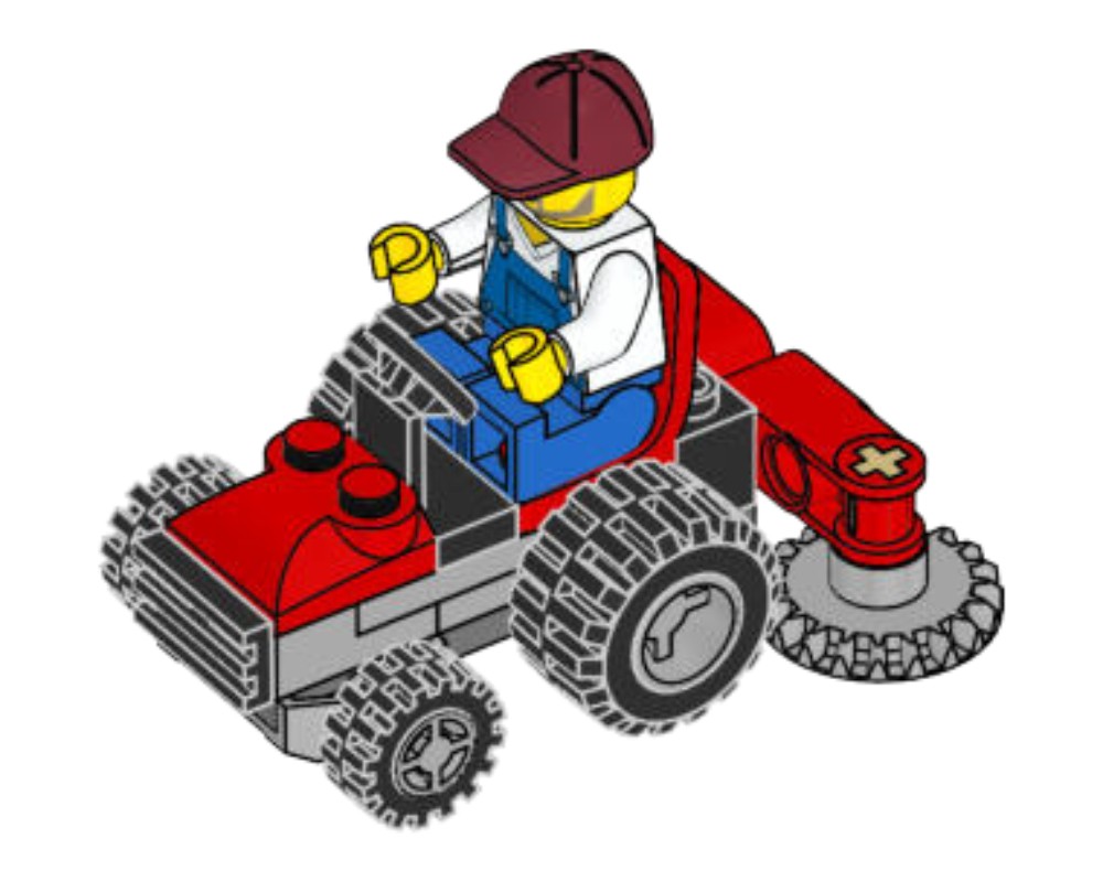 LEGO Set 951903-1 Gardener with Lawn Mower (2019 Town > City > Farm ...