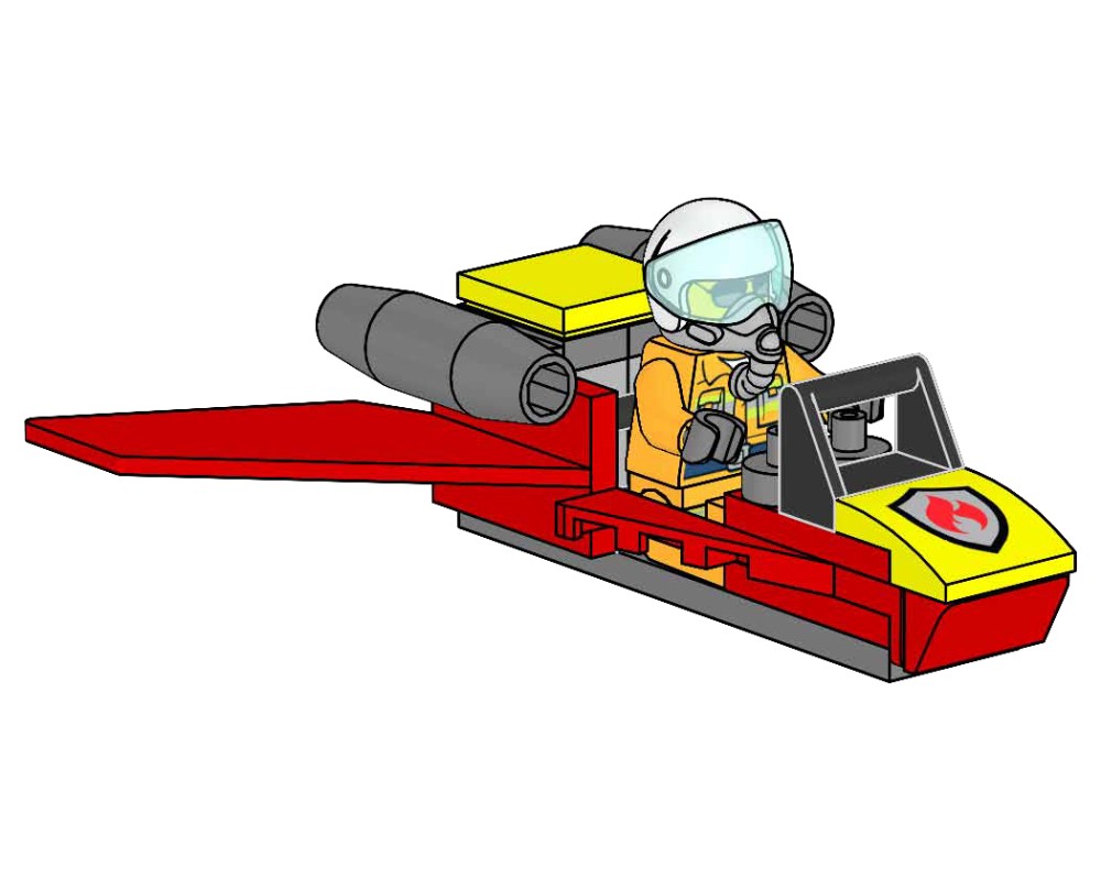 LEGO Set 952209-1 Allie Aires' Firefighter Jet (2022 City > Fire ...