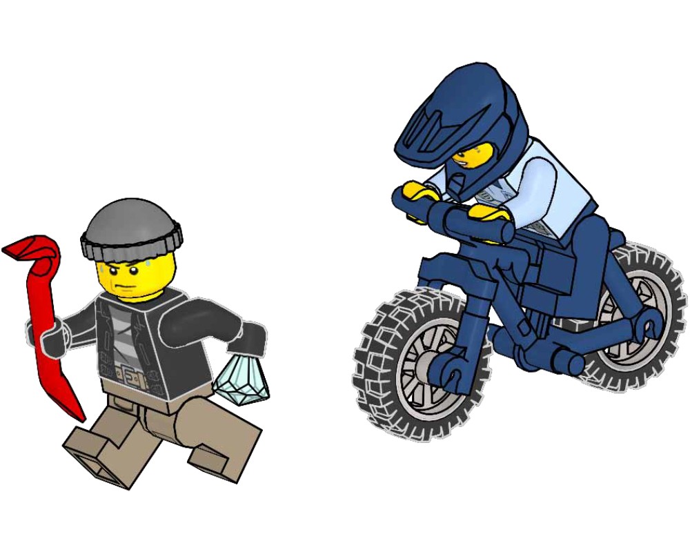 LEGO Set 952211-1 Police Bike (2022 City > Police) | Rebrickable ...