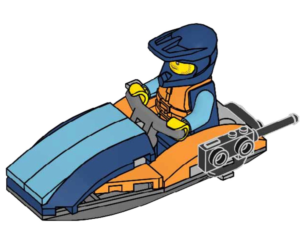 LEGO Set 952309-1 Jet-Ski (2023 City > Jungle) | Rebrickable - Build with LEGO
