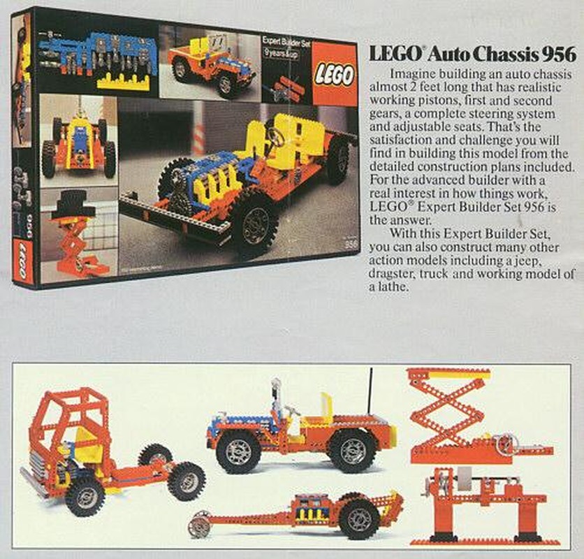 LEGO Set 956-1 Auto Chassis (1978 Technic > Expert Builder ...