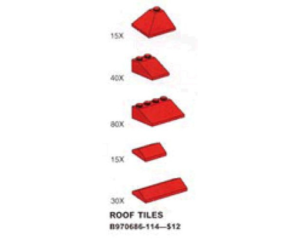 LEGO Set 970686-1 Roof Tiles (2002 Educational and Dacta > Service ...