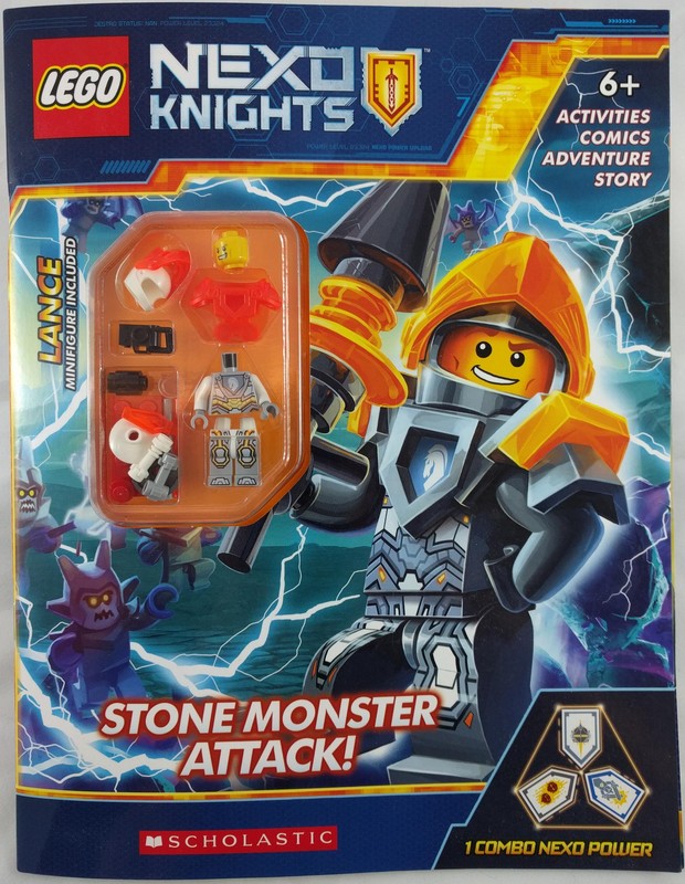 LEGO Set 9781338055603-1 Nexo Knights: Stone Monster Attack! (2017 ...