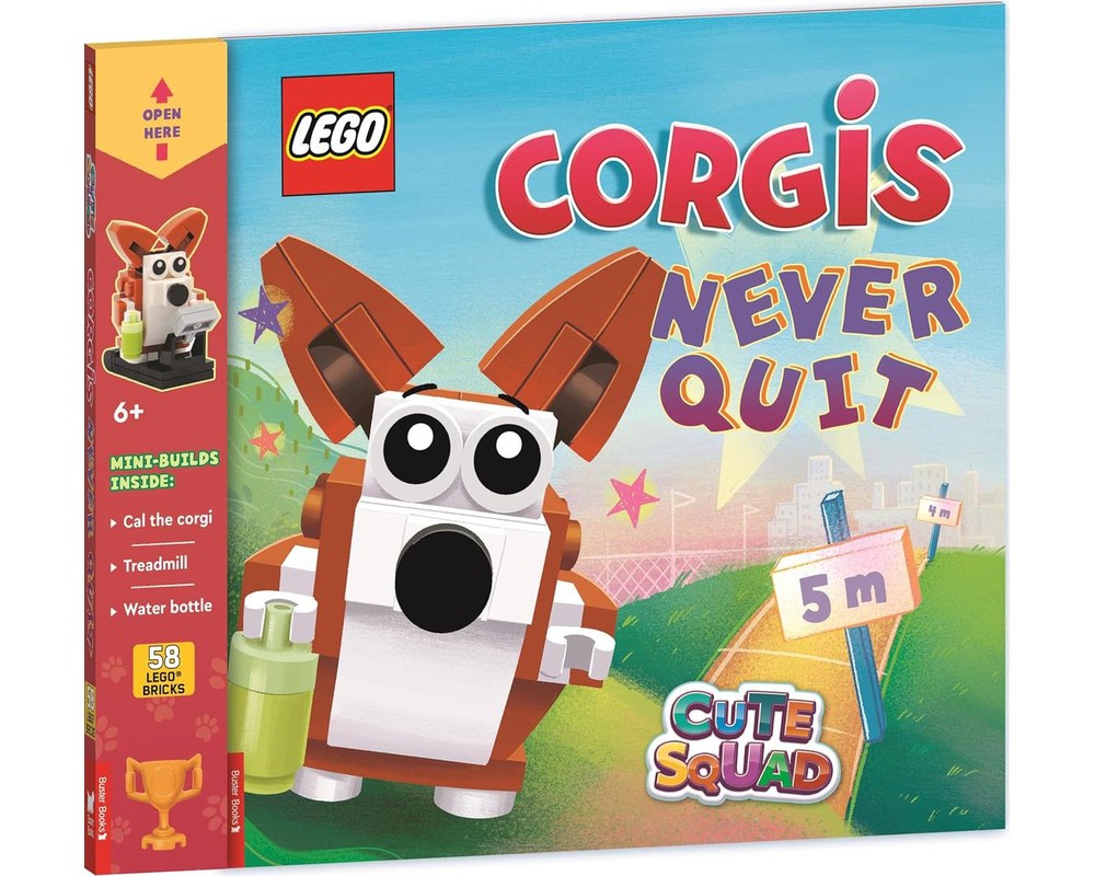 LEGO Set 9781837250332-1 Cute Squad: Corgis Never Quit (2024 Books ...