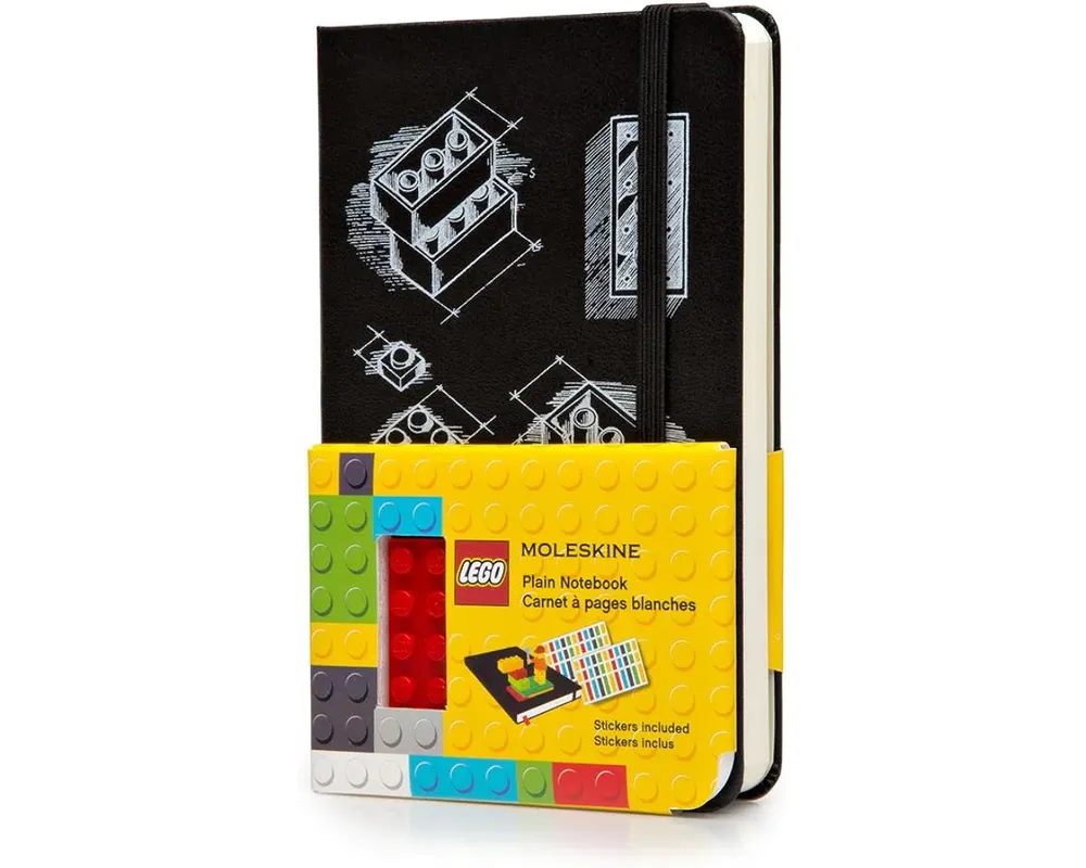 LEGO Set 9788867326198-1 Plain Notebook (Black) (2014 Gear > Stationery ...