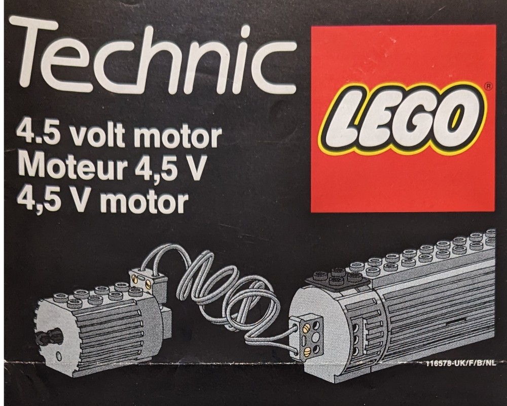 LEGO Set 9859-1 Technic Motor 4.5 Volt (1992 Educational and Dacta ...