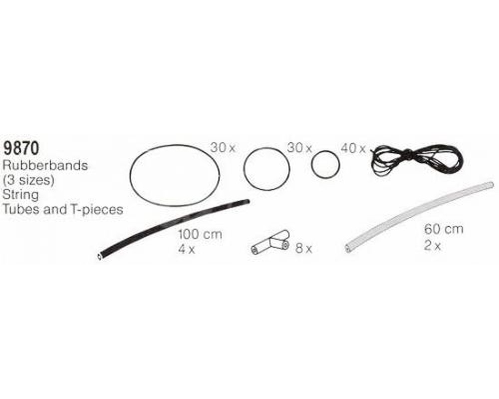 LEGO Set 9870-1 Pneumatic Rubber Bands and Pneumatic Tubing (1992 ...